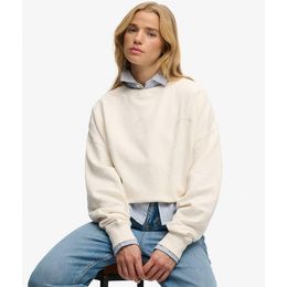 Superdry Damen Essential Logo Rundhals-sweatshirt White - Gr&ouml;&szlig;e: 38 21026235007908ML017