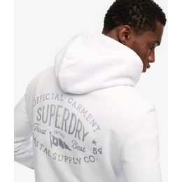 Superdry Herren Lo-fi Dockside Hoodie mit Stickerei White - Gr&ouml;&szlig;e: Xxl 104060650194401C005