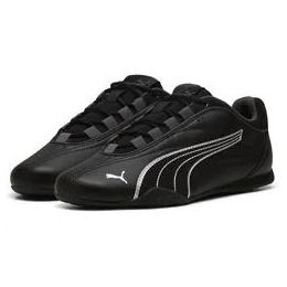 Sneaker Puma "Catch Soleil Sneakers Damen", Damen, Gr. 41, schwarz (schwarz silber metallic gray), Obermaterial: Textil, Synthetik. Futter: Textil. Innensohle: Textil. Laufsohle: Gummi, Schuhe Sneaker