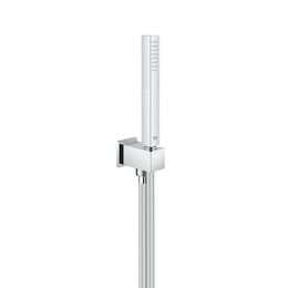 Grohe Euphoria Cube Brausegarnitur mit Wandanschlussbogen und Halter, 1 Strahlart, 26405000,