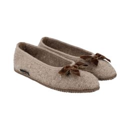 Haflinger Home-Ballerina Fiocco Beige-Meliert (Gr&ouml;&szlig;e: 41)
