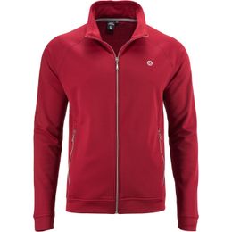 Softshelljacke DEPROC Active "SHOENWOOD MEN", Herren, Gr. S, rot, 60% Polyester; 40% Baumwolle, mit Gummizug, Jacken Softshelljacke, Kontrastreissverschluss