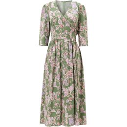 FELICITAS Kleid Kathena Gr&uuml;n/Rosa (Gr&ouml;&szlig;e: S)