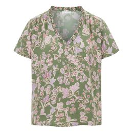 FELICITAS Halbarm-Blusenshirt Bernadette Gr&uuml;n (Gr&ouml;&szlig;e: S)