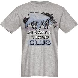 Winnie Pooh Winnie The Pooh I-Aah - Always Tired Club T-Shirt grau in L 46581