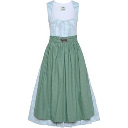 BERWIN Midi-Vichykaro-Dirndl Blau/Wei&szlig;/Gr&uuml;n (Gr&ouml;&szlig;e: 36)