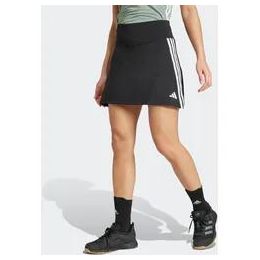 Hosenrock Adidas PERFORMANCE "TRAIN ESSENTIALS 3-STREIFEN WORKOUT SKORT", Damen, Gr. S, schwarz-wei&szlig; (schwarz, wei&szlig;), Obermaterial: 79% Polyester, 21% Elasthan, R&ouml;cke