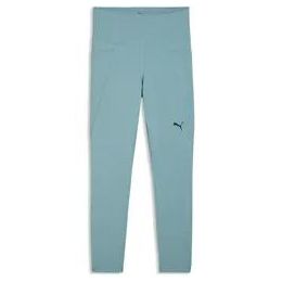 Trainingstights Puma "TAD ESSENTIALS 7/8-Leggings Damen", Damen, Gr. L, Normalgr&ouml;&szlig;en, baltic sea blau, Obermaterial: 15% Elasthan, 85% Polyester. Innenbund: 87% Polyester, 13% Elasthan, eng, Hosen