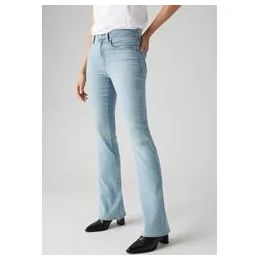 Levi's Bootcut-Jeans LEVI'S "725 HIGH RISE BOOTCUT", Damen, Gr. 29, L&auml;nge 30, eternal indigo light, Denim/Jeans, Obermaterial: 80% Baumwolle, 19% Polyester, 1% Elasthan, bootcut fit lang, Jeans