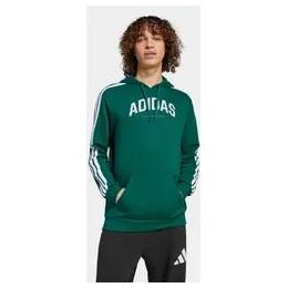 Kapuzensweatshirt Adidas SPORTSWEAR "CODES COLLEGIATE GRAPHIC HOODIE", Herren, Gr. M, gr&uuml;n (collegiate gr&uuml;n), Obermaterial: 70% Baumwolle, 30% Polyester, angesetztes B&uuml;ndchen, Sweatshirts