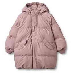 Winterjacke Wheat "Wheat PU Puffer Jacket Coast", M&auml;dchen, Gr. 140, dusty lavender, 100% Polyester, unifarben, normal, ohne Ausschnitt, Jacken Winterjacke, winddicht