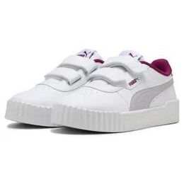 Sneaker Puma "Carina 3.0 Sneakers M&auml;dchen", Damen, Gr. 34, lila (wei&szlig; lila crush lila), Obermaterial: Synthetik, Textil, Leder. Futter: Textil. Innensohle: Textil. Laufsohle: Gummi, Schuhe Sneaker