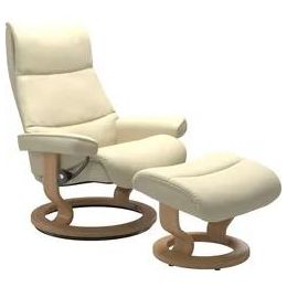Relaxsessel stressless "View", beige (vanilla paloma), B:82cm H:108cm T:81cm, Leder BATICK: BATICK ist ein leicht korrigiertes, durchgef&auml;rbtes und genarbtes M&ouml;belleder, bei dem die meisten Unebenheiten und Spuren in der Regel entfernt wurden.;Leder PALOMA: PALOMA ist ein durchgef&auml;rbtes Semianilin-M&ouml;belleder mit nat&uuml;rlicher Narbung.;ROHLEDER Stoff Q2 FARON: Ein fester zuverl&auml;ssiger Boucl&eacute; mit einem