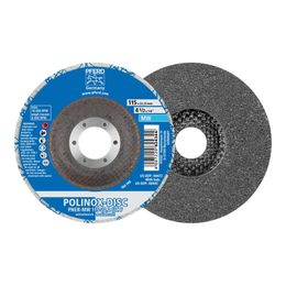 Pferd TOOLS POLINOX verpresste Vlies-Disc PNER &Oslash; 115 mm Bohrung-&Oslash; 22,23 mm Mittelweich SIC Fein f&uuml;r Finish (44690722)