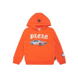 Sweatshirt Philipp Plein "Racing", Jungen, Gr. 16, 20, orange, Obermaterial: 95% Baumwolle, 5% Elasthan, Sweatshirts Sweatshirt