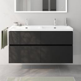 evineo ineo5 evo Unterschrank B: 128 cm, 4 Ausz&uuml;gen, mit Griffmulde, f&uuml;r Villeroy & Boch Subway 3.0 Waschtisch,, BE0734BM,