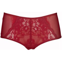 After Eden D-cup & up Panty "BO", Damen, Gr. XXL, rot, Spitze, Obermaterial: 86% Polyamid, 14% Elasthan, AFTER EDEN D-CUP & UP, unifarben, k&ouml;rpernah, Unterhosen Panty, Mit Spitze, leicht durchsichtig, feminin, bequem, weich, elastisch