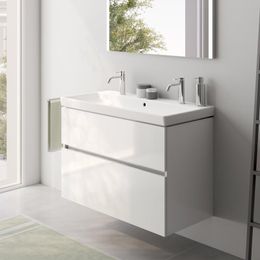 Villeroy & Boch Villeroy & Boch Avento Doppelwaschtisch, evineo ineo5 evo Unterschrank B: 98 cm, 2 Ausz&uuml;ge, mit Griffmulde,, 4156A4RW+BE0725WH,