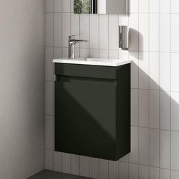 evineo ineo2 Schrank mit G&auml;stebecken B: 46,4 cm, mit 1 T&uuml;r, Anschlag variabel, BE0841WH+BE0840GR,
