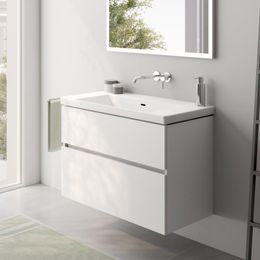 Villeroy & Boch Villeroy & Boch Subway 3.0 Waschtisch, evineo ineo5 evo Unterschrank B: 98 cm, 2 Ausz&uuml;ge, mit Griffmulde,, 4A70A6RW+BE0725WM,