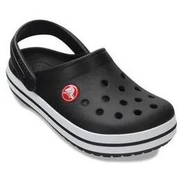 Clog Crocs "Crocband Clog", Jungen, Gr. 20, schwarz-wei&szlig; (schwarz, wei&szlig;), CrosliteTM, kontrastfarbene Details, Schuhe Clog, Sandale, Sommerschuh, Badeschuh mit L&uuml;ftungs&ouml;ffnungen