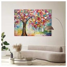 Deco-Panel Reinders "Life Tree - colourful", bunt (farbe bild(er): bunt), B:140cm H:100cm T:2cm, Holzwerkstoff, Bilder