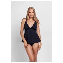 Tankini Dorina "Fiji", Damen, Gr. XL, N-Gr, schwarz, Obermaterial: 83% Polyester, 17% Elasthan, unifarben, Bikini-Sets Tankini, mit verstellbaren und abnehmbaren Tr&auml;gern