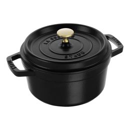 Staub La Cocotte Cocotte 18 cm, rund, Schwarz, Gusseisen