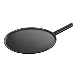Staub Pans Cr&ecirc;pes-Pfanne 30 cm, rund, Gl&auml;nzend-Schwarz, Gusseisen