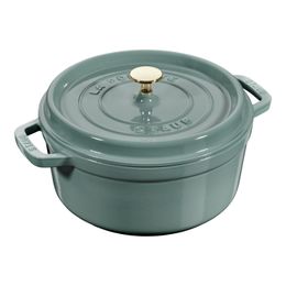 Staub La Cocotte Cocotte 24 cm, rund, Eukalyptus, Gusseisen