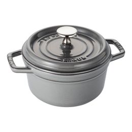 Staub La Cocotte Cocotte 16 cm, rund, Graphit-Grau, Gusseisen
