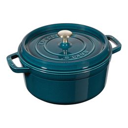 Staub La Cocotte Cocotte 24 cm, rund, La-Mer, Gusseisen