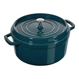 Staub La Cocotte Cocotte 28 cm, rund, La-Mer, Gusseisen