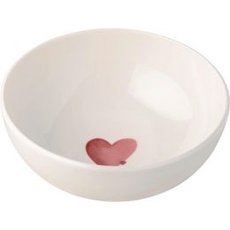 Villeroy & Boch Villeroy & Boch M&uuml;slischale With Love, Wei&szlig;, Keramik, Herz, rund, 6.5 cm, verschiedene Motive/Dekore/Designs erh&auml;ltlich, sto&szlig;fest, robust, Essen & Trinken, Geschirr, Schalen & Sch&uuml;sseln, M&uuml;slischalen