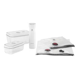 Zwilling Fresh & Save Vakuum Starter Set, Glas / S/M, 7-tlg, Wei&szlig;