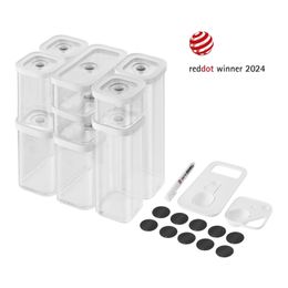 Zwilling Fresh & Save CUBE CUBE Set, S/M / 12-tlg, Transparent-Wei&szlig;