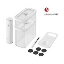 Zwilling Fresh & Save CUBE CUBE Vakuum Starter Set, M / 5-tlg, Transparent-Wei&szlig;