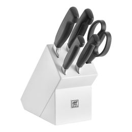 Zwilling **** VIER STERNE 6-tlg, Messerblockset, Wei&szlig;