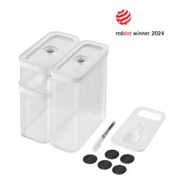 Zwilling Fresh & Save CUBE CUBE Set, M / 5-tlg, Transparent-Wei&szlig;