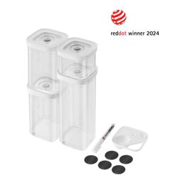 Zwilling Fresh & Save CUBE CUBE Set, S / 6-tlg, Transparent-Wei&szlig;