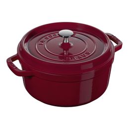 Staub La Cocotte Cocotte 24 cm, rund, Bordeaux, Gusseisen