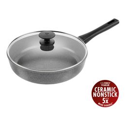 Zwilling Terreno Plus Schmorpfanne mit Glasdeckel, 28 cm, Aluminium, Titanverst&auml;rkte keramische Antihaftbeschichtung