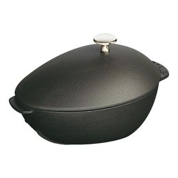 Staub Specialities Muscheltopf 25 cm, Gusseisen, Schwarz