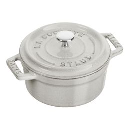 Staub La Cocotte Mini Cocotte 10 cm, rund, Weisser Tr&uuml;ffel, Gusseisen