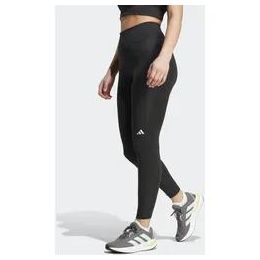 Lauftights Adidas PERFORMANCE "OWN THE RUN 7/8-LEGGINGS", Damen, Gr. XS, N-Gr, schwarz (schwarz, normal, gr.), Obermaterial: 85% Polyester, 15% Elasthan, 7/8-L&auml;nge, Hosen