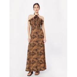 Dorothy Perkins Kleid Damen Gr&ouml;&szlig;e 44 camel / schwarz Winterkleid