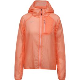 Hoka One One HOKA SKYFLOW Laufjacke Damen - Gr&ouml;&szlig;e S - orange