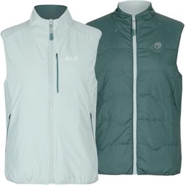 Jack Wolfskin TRAIL LIGHT 2IN1 Outdoorweste Damen - Gr&ouml;&szlig;e XXL - gr&uuml;n