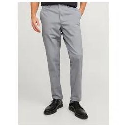Jack & Jones Chinos JACK & JONES "JPSTMARCO mit Stretchkomfort und schmalem Bein", Damen, Gr. 29, L&auml;nge 34, grau (ultimate grau), Web, Obermaterial: 98% Baumwolle, 2% Elasthan, unifarben, slim fit normal, Hosen, Baumwollmischung, slim fit