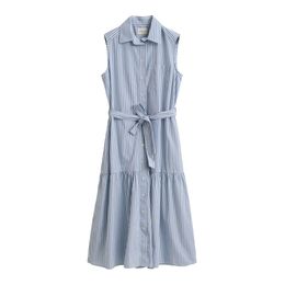 Gant Sommerkleid Damen Gr&ouml;&szlig;e 40 blau / wei&szlig;